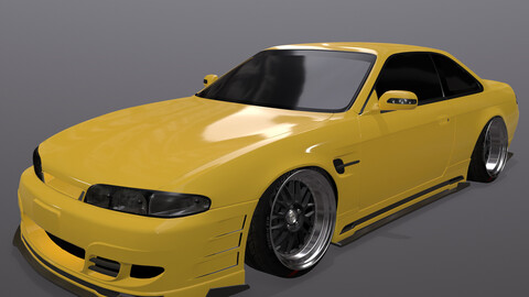 ArtStation - Nissan Silvia S14 326 Power 3D-Star bodykit | Game Assets