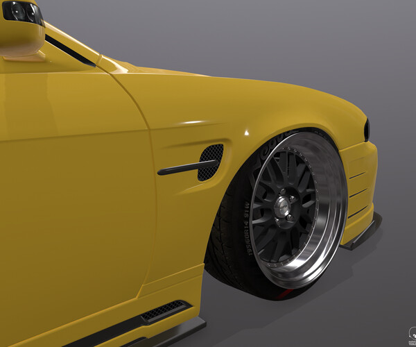 ArtStation - Nissan Silvia S14 326 Power 3D-Star bodykit | Game Assets