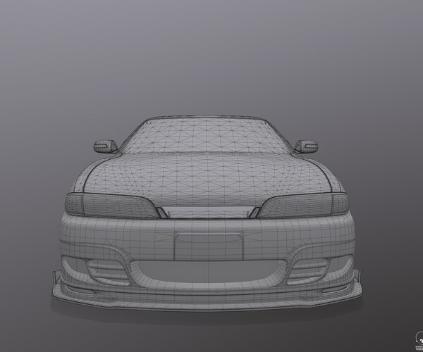 ArtStation - Nissan Silvia S14 326 Power 3D-Star bodykit | Game Assets