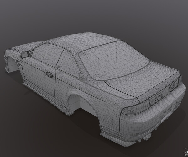 ArtStation - Nissan Silvia S14 326 Power 3D-Star bodykit | Game Assets