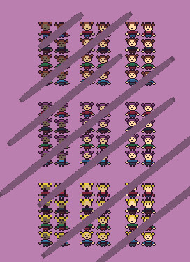 ArtStation - 16x16 Girl Character | Game Assets