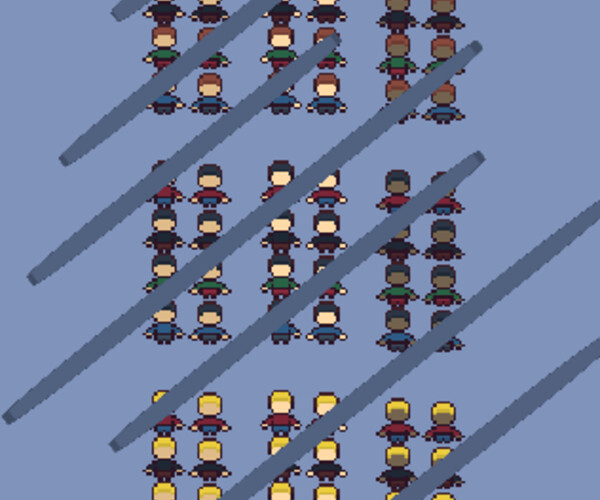 ArtStation - 16x16 Man Characters | Game Assets