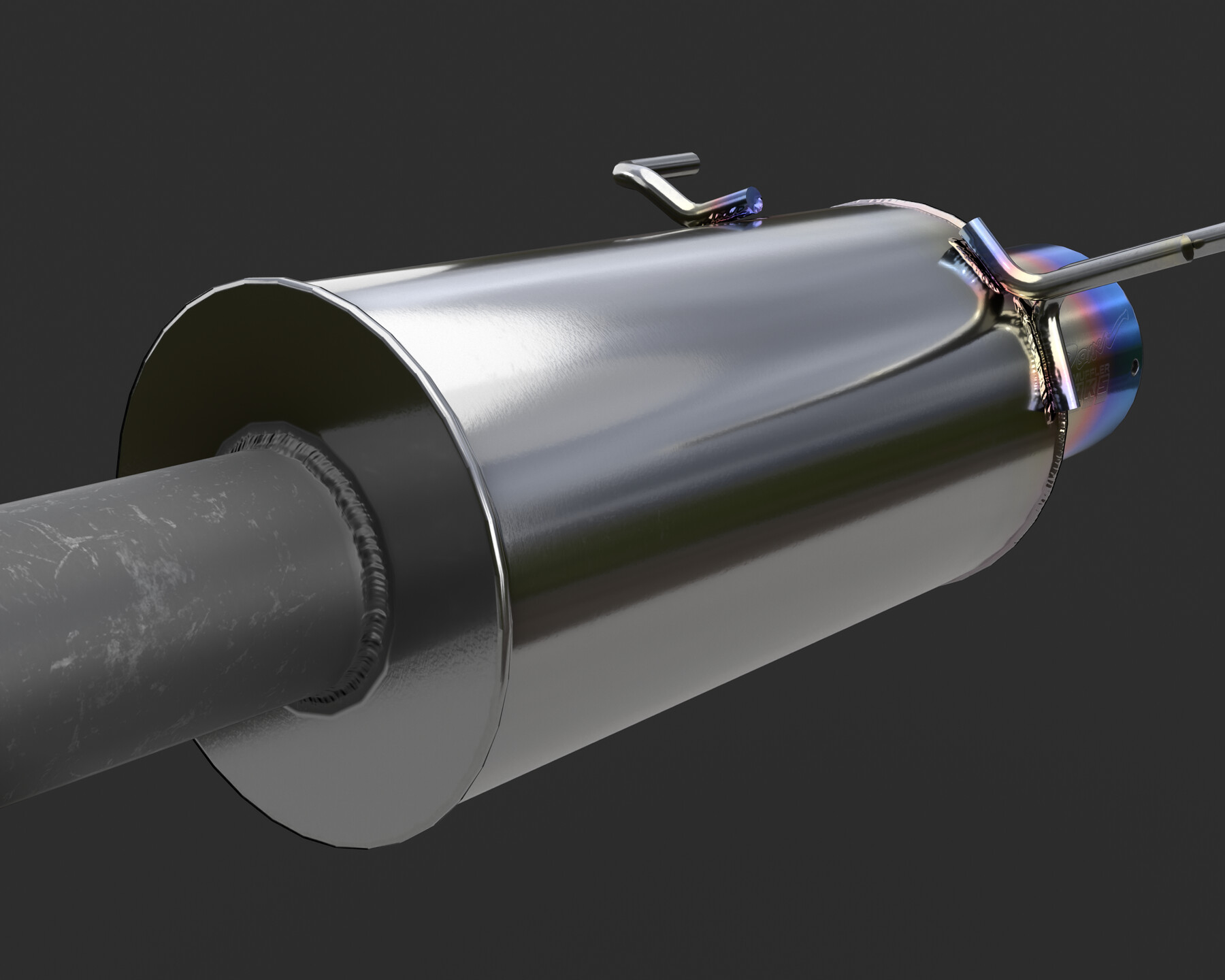 ArtStation - HKS Hi-Power Muffler | Game Assets