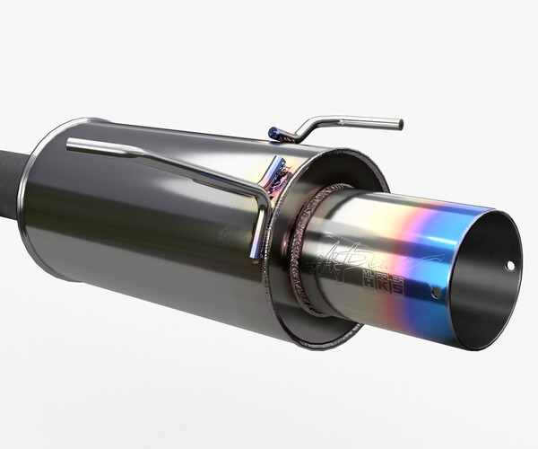 ArtStation - HKS Hi-Power Muffler | Game Assets