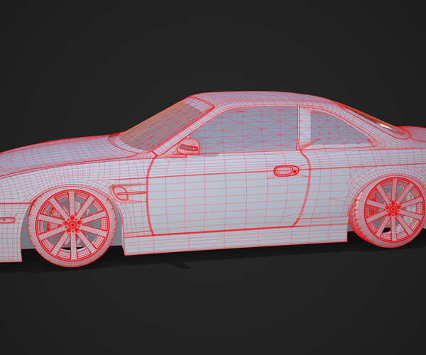 ArtStation - Nissan Silvia S14 326 Power DLux bodykit | Game Assets