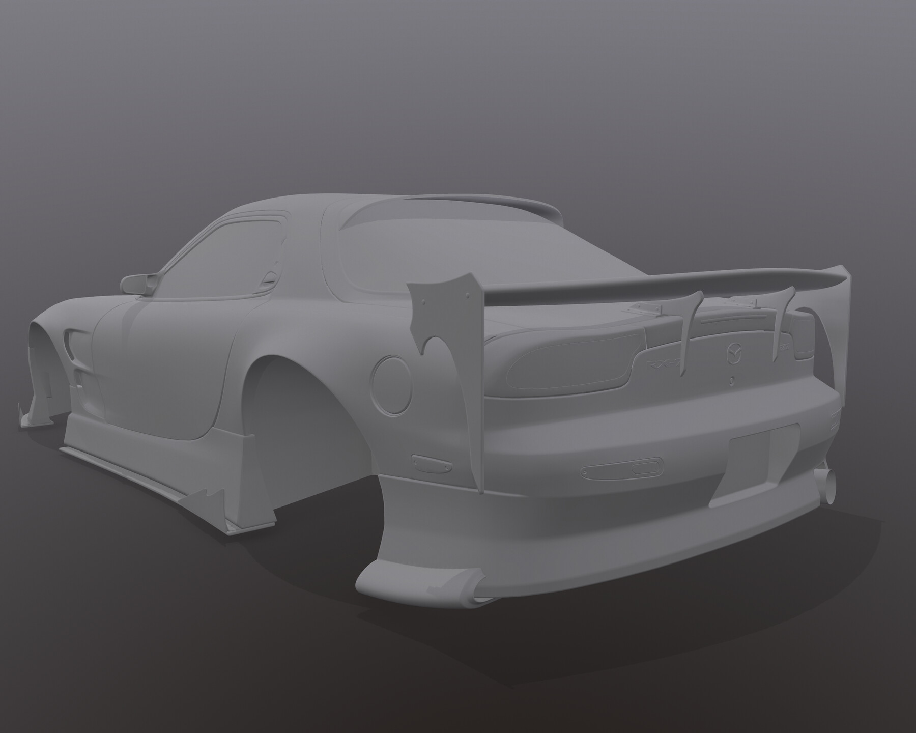 ArtStation - Mazda RX-7 FD3s BN-Sports bodykit | Game Assets