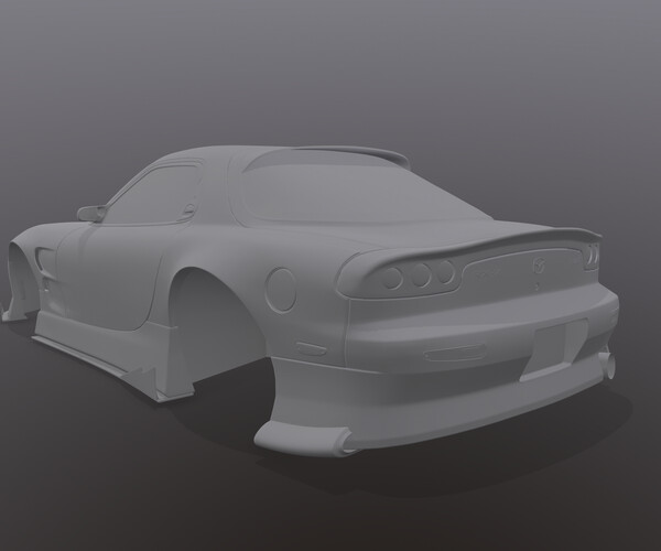 ArtStation - Mazda RX-7 FD3s BN-Sports bodykit | Game Assets