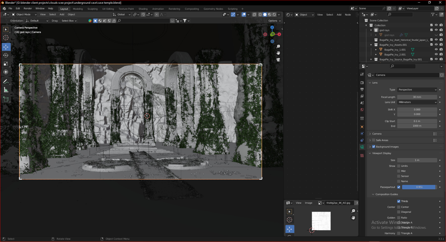 ArtStation - 3D Underground Temple Blender project file | Resources
