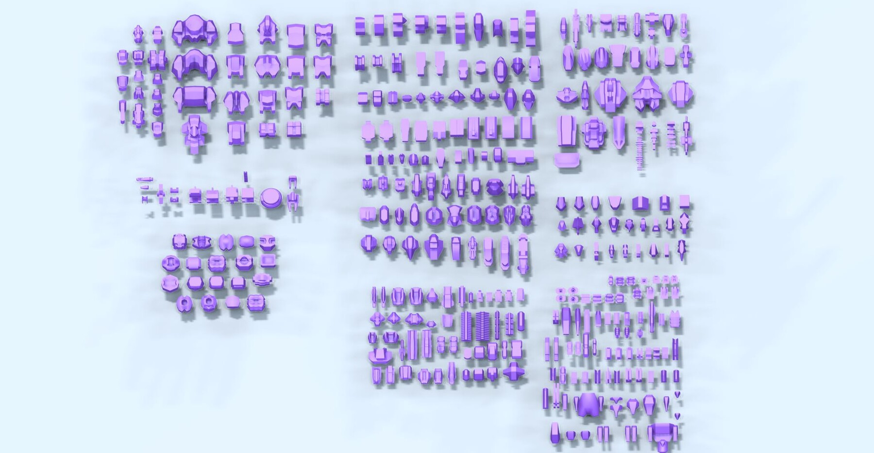 ArtStation - kitbash elements set 01 | Game Assets