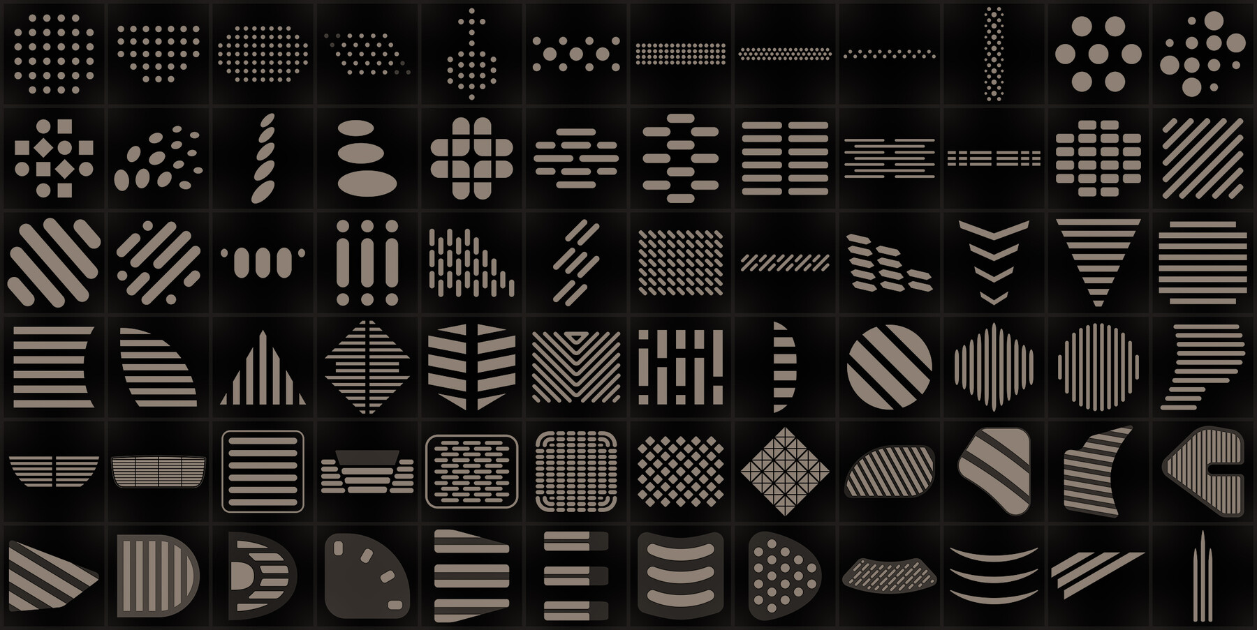 ArtStation - 135 Hard Surface Vent & Grilles Pattern -VOL 01 | Brushes