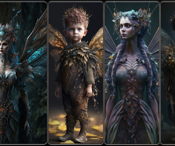ArtStation - 200 Fairy Reference Pack | 4K | v.10 | Artworks