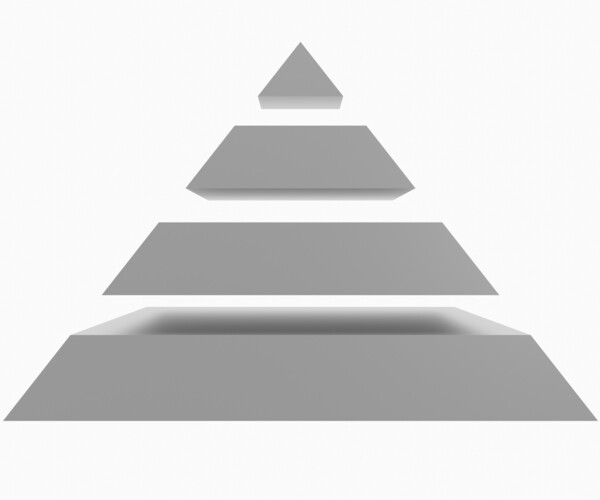 ArtStation - Pyramid Separated in 4 Parts | Game Assets