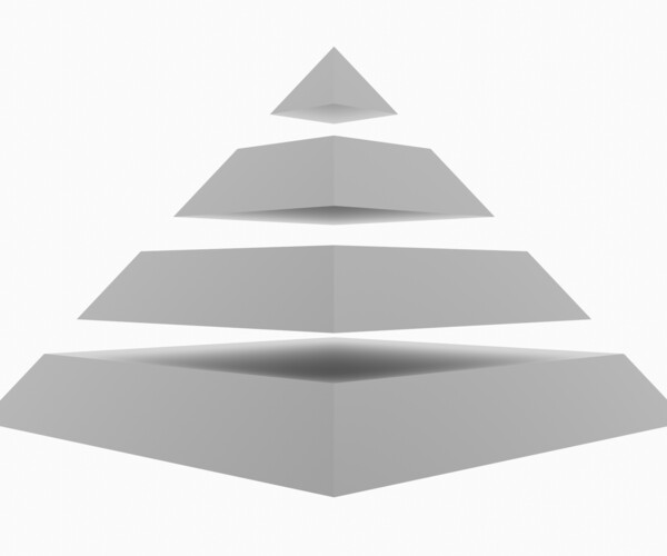 ArtStation - Pyramid Separated in 4 Parts | Game Assets