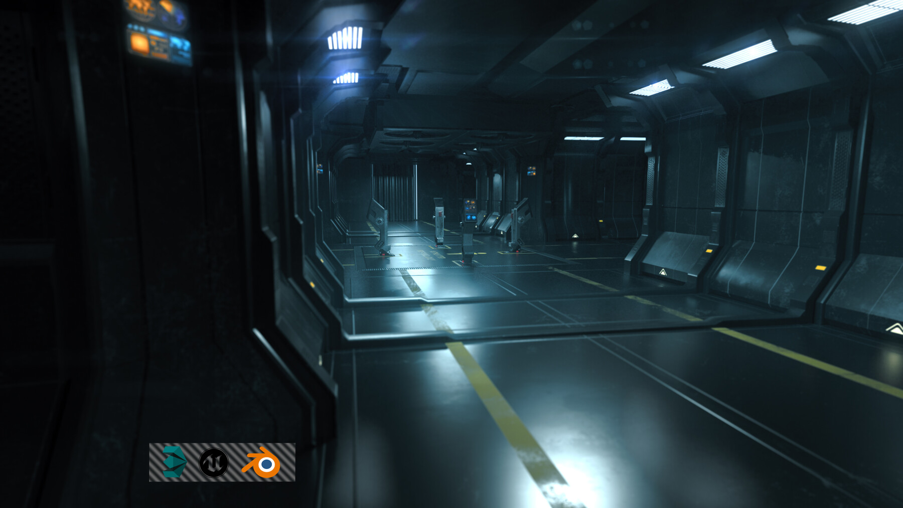 ArtStation - Sci-Fi Corridor 02 | Game Assets