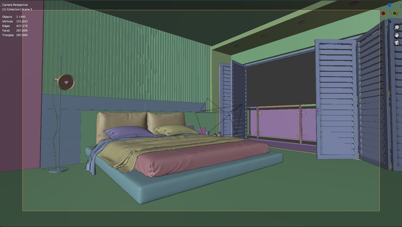 ArtStation - Sence Bedroom Blender 3.x | Resources