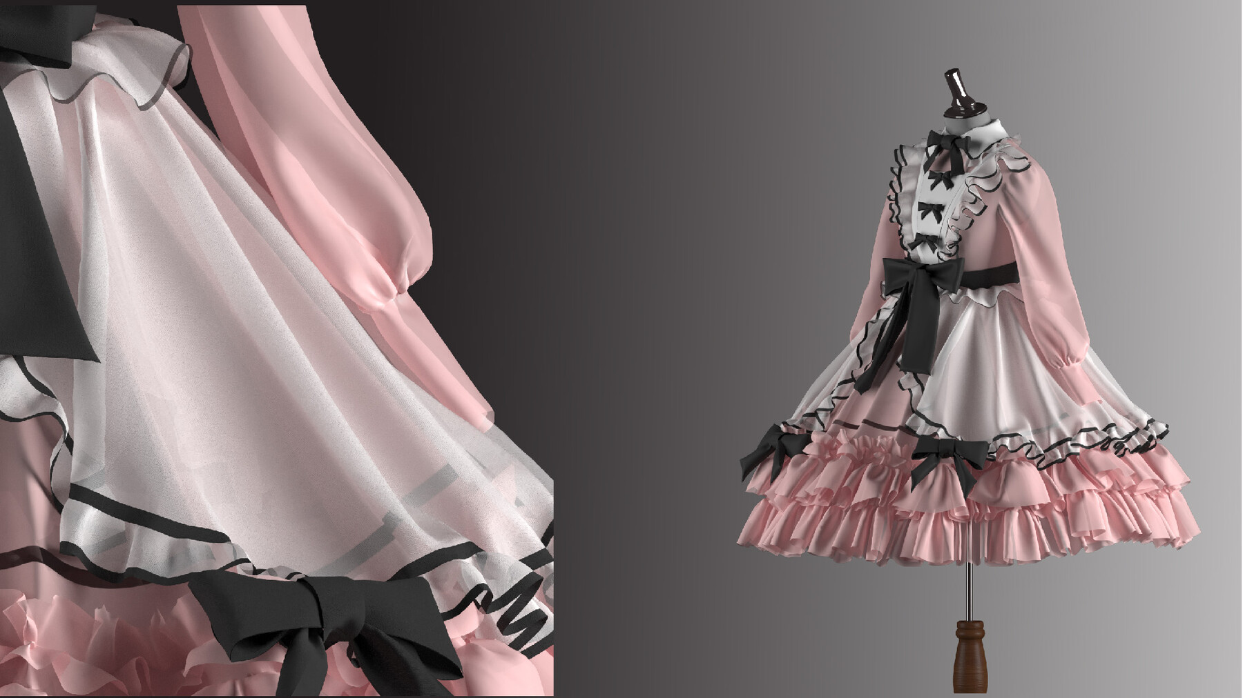 ArtStation - women 's dress | Game Assets