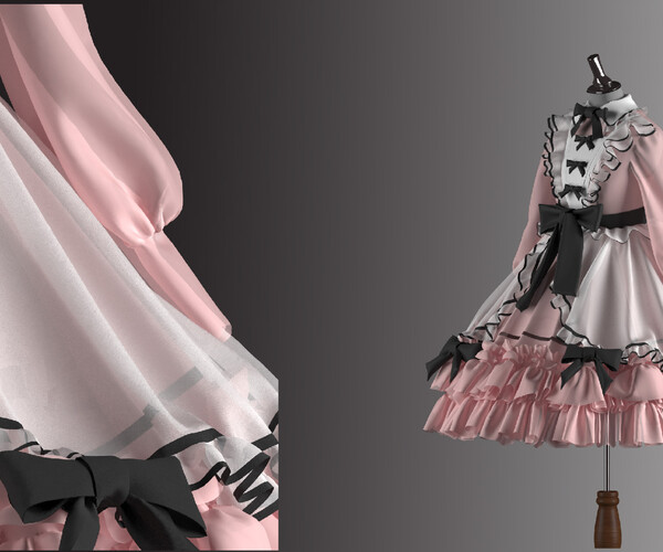 ArtStation - women 's dress | Game Assets