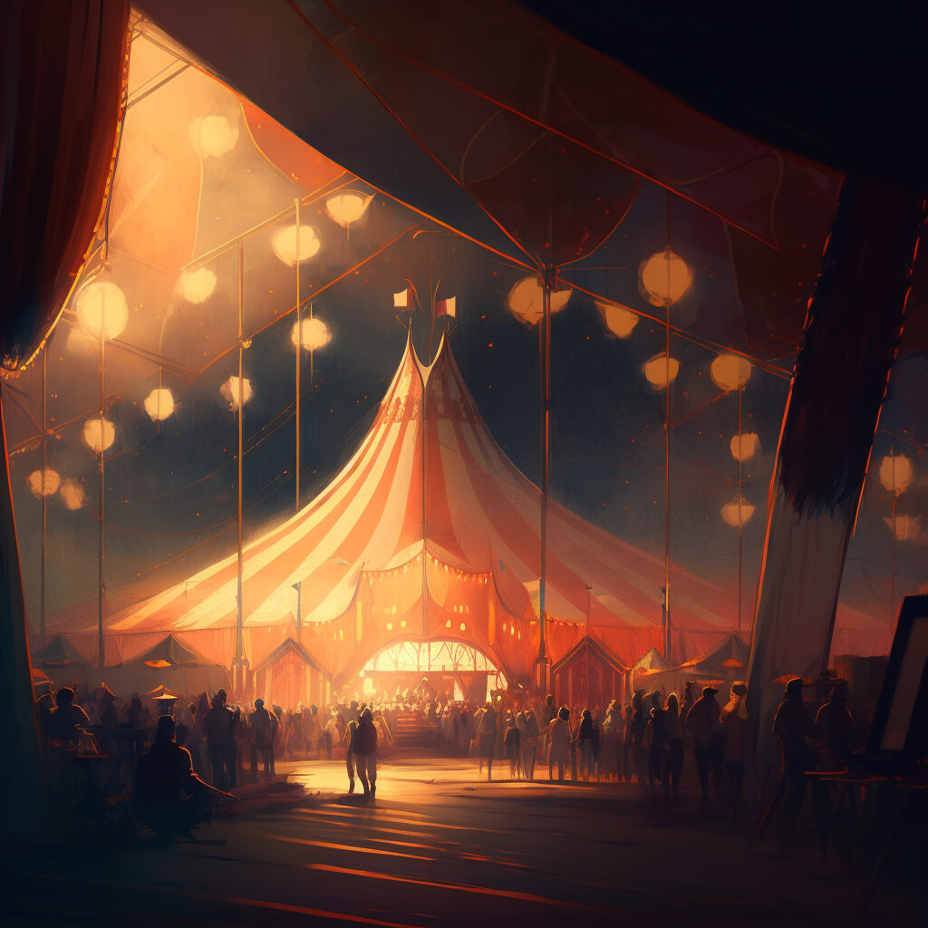 ArtStation - Showtime Spectacular: A Vibrant Digital Painting of Circus ...
