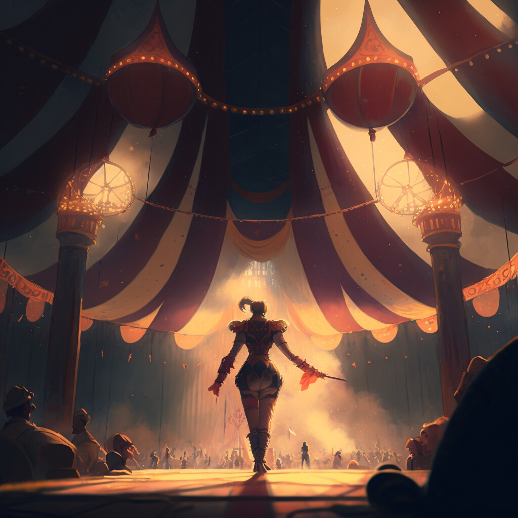 ArtStation - Showtime Spectacular: A Vibrant Digital Painting of Circus ...