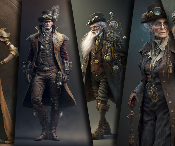 ArtStation - 103 HUMAN steampunk (More Than 8K Resolution) | Artworks
