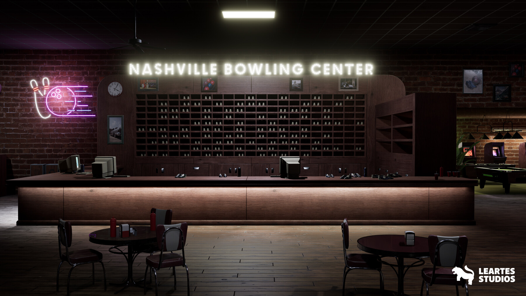 ArtStation - Bowling Alley | Game Assets