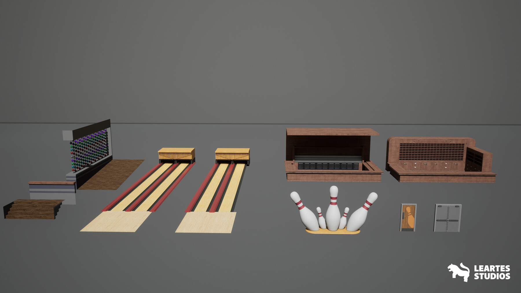 ArtStation - Bowling Alley | Game Assets