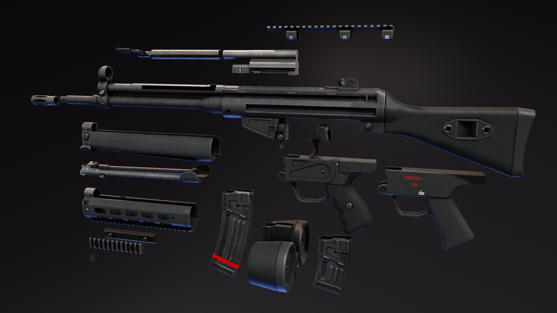 ArtStation - HK33 Assault Rifle | Game Assets