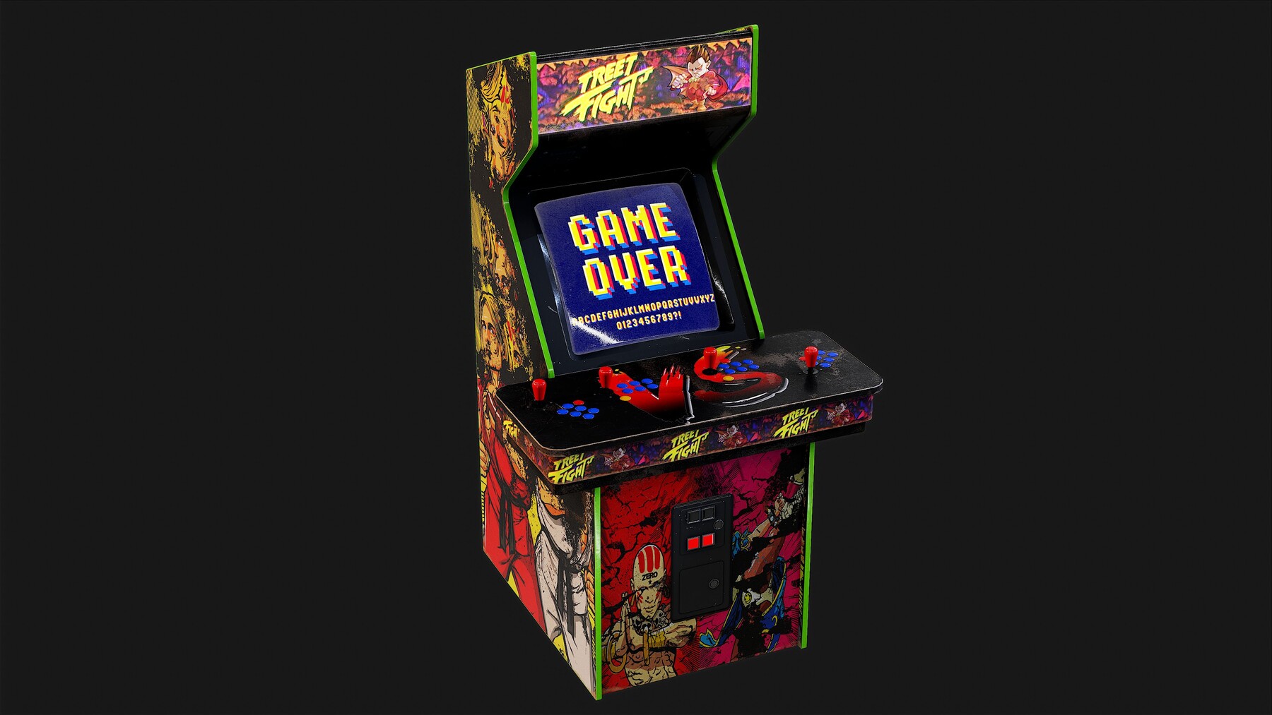 ArtStation - Arcade Game Machine - Game ready props | Game Assets