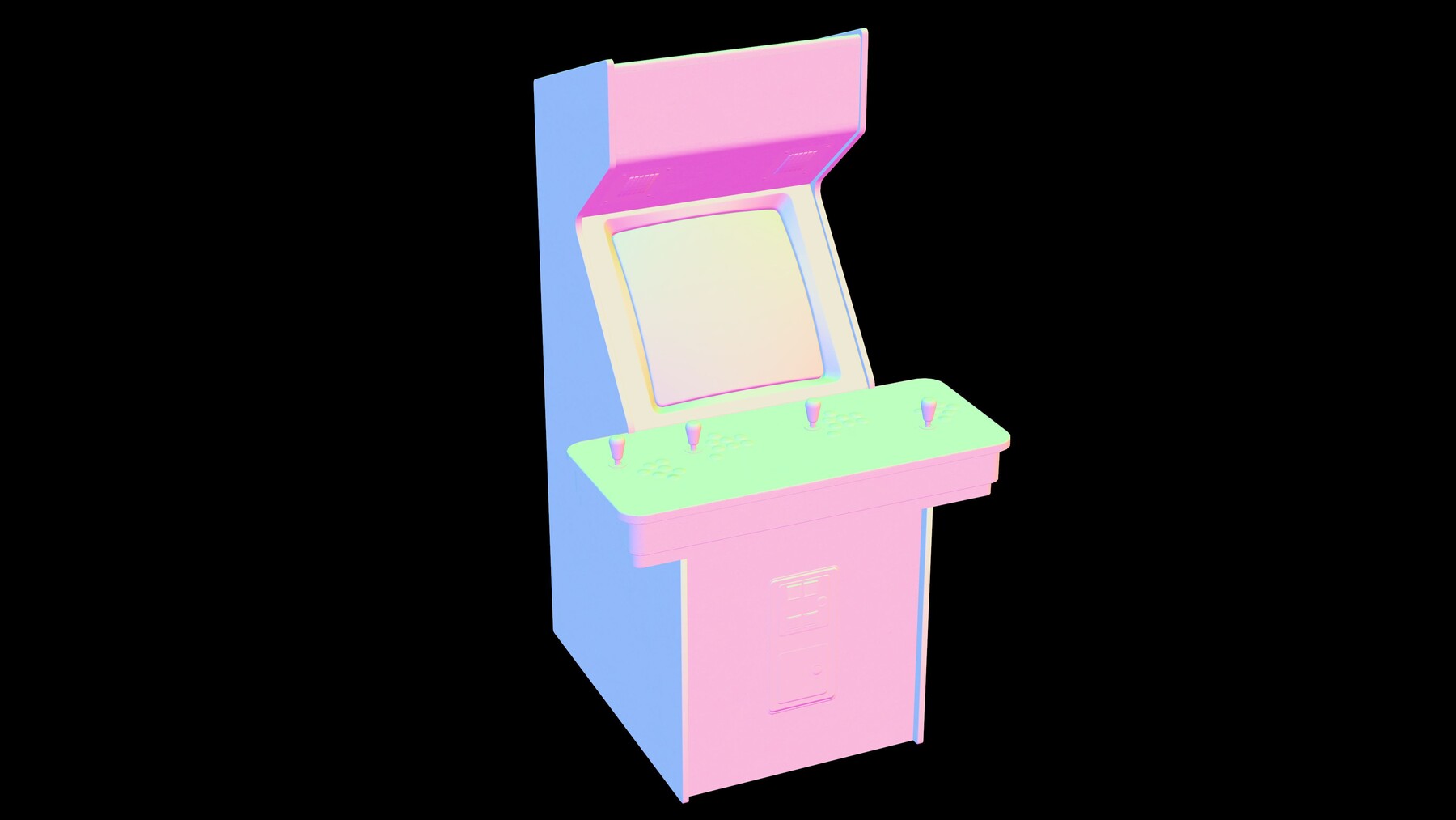 ArtStation - Arcade Game Machine - Game ready props | Game Assets