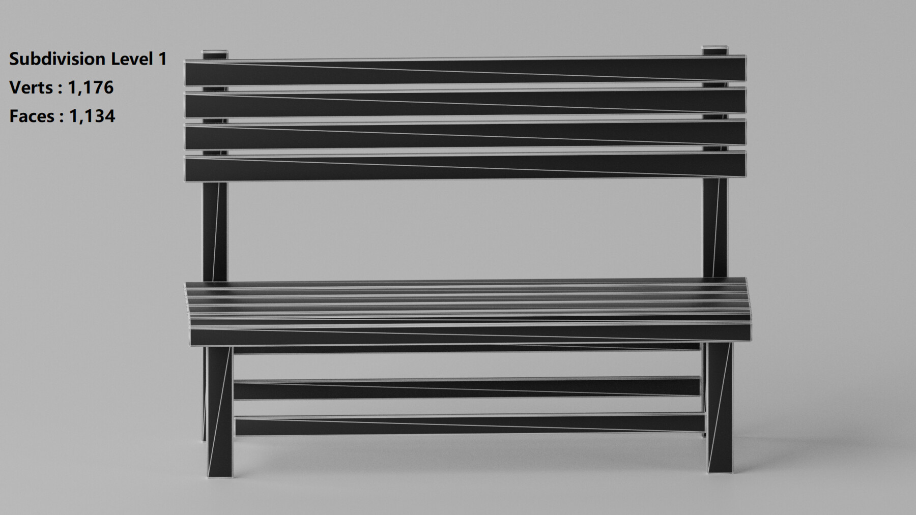 ArtStation - Cartoon Wooden Bench Park 3d model | Resources