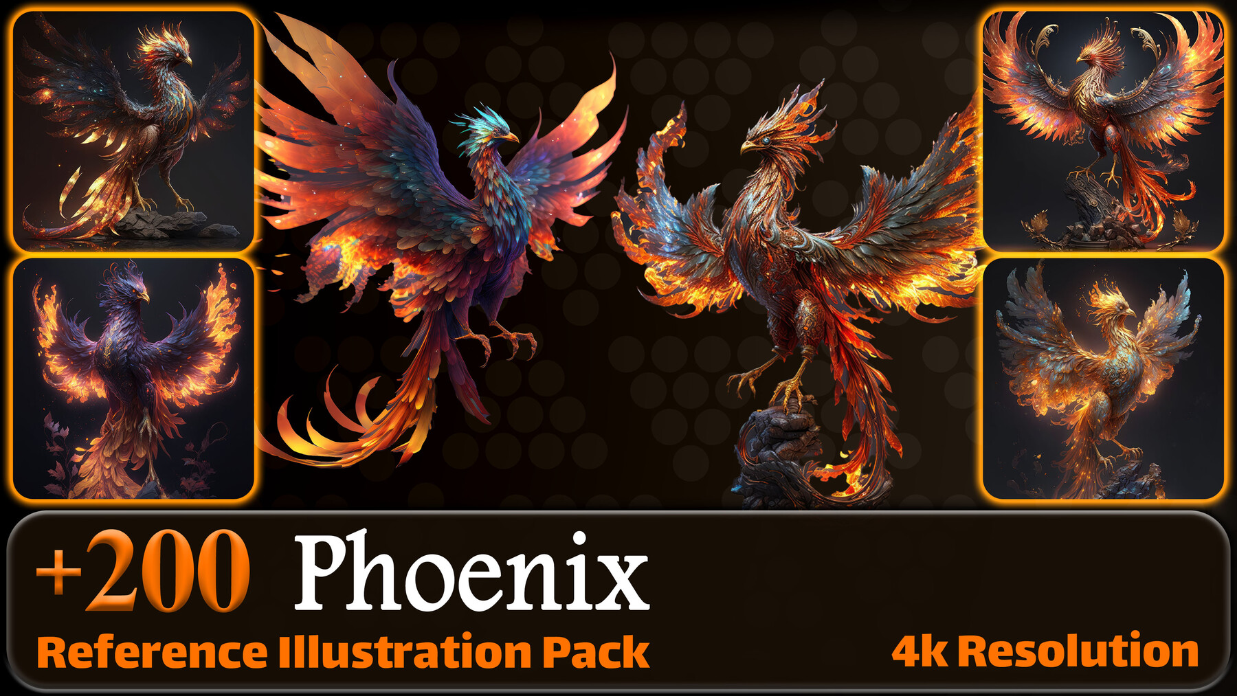 ArtStation - 200 Phoenix Reference Pack | 4K | v.11 | Artworks