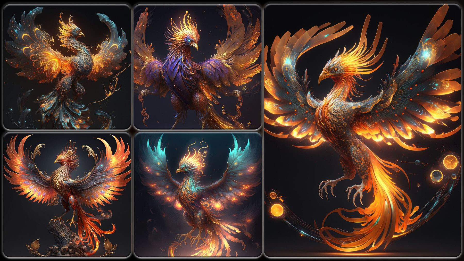ArtStation - 200 Phoenix Reference Pack | 4K | v.11 | Artworks