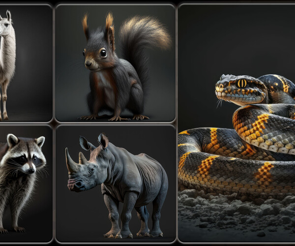 ArtStation - 300 Animal Reference Pack | 4K | v.18 | Artworks