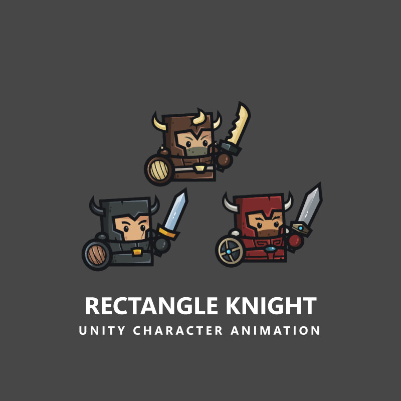 ArtStation - Rectangle Knight 3-Packs | Game Assets