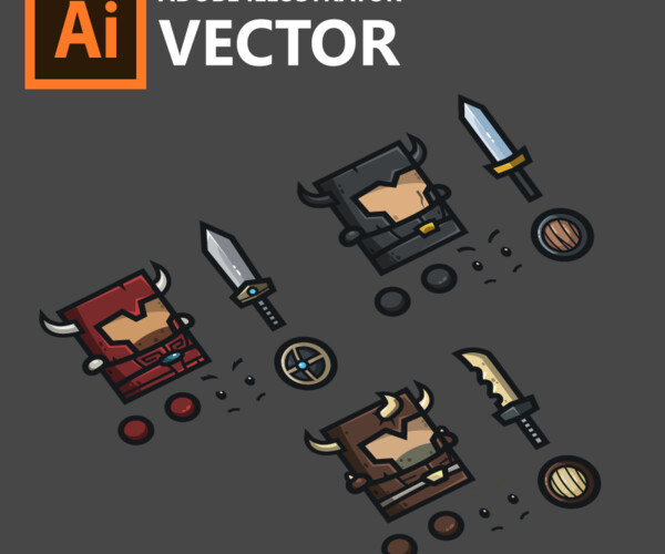 ArtStation - Rectangle Knight 3-Packs | Game Assets