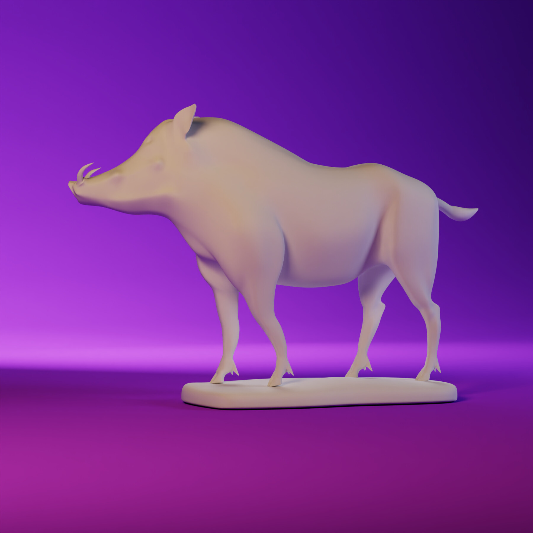 ArtStation - Boar Statue to print | Resources