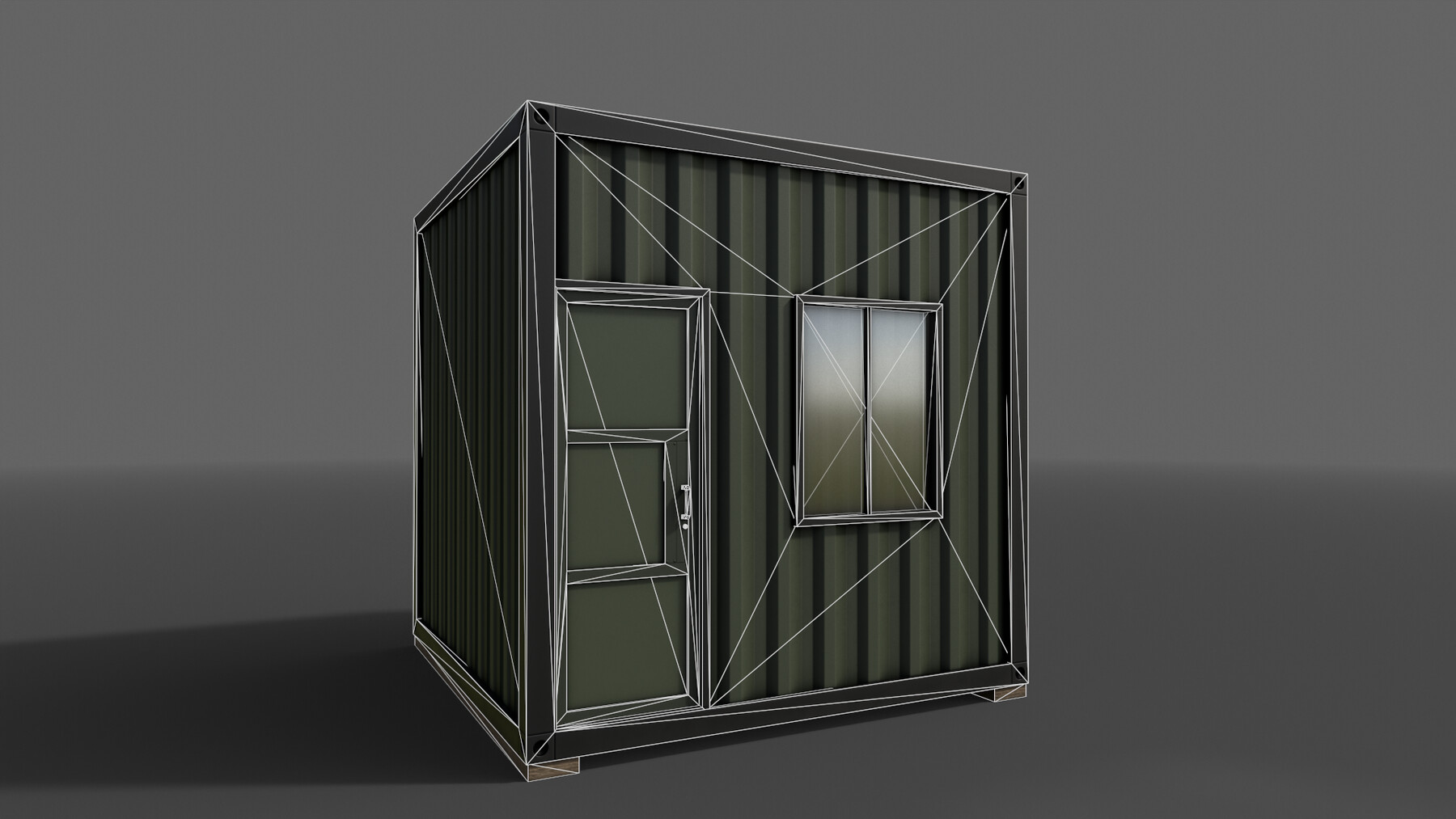 ArtStation - PBR Container House AA V1 | Game Assets