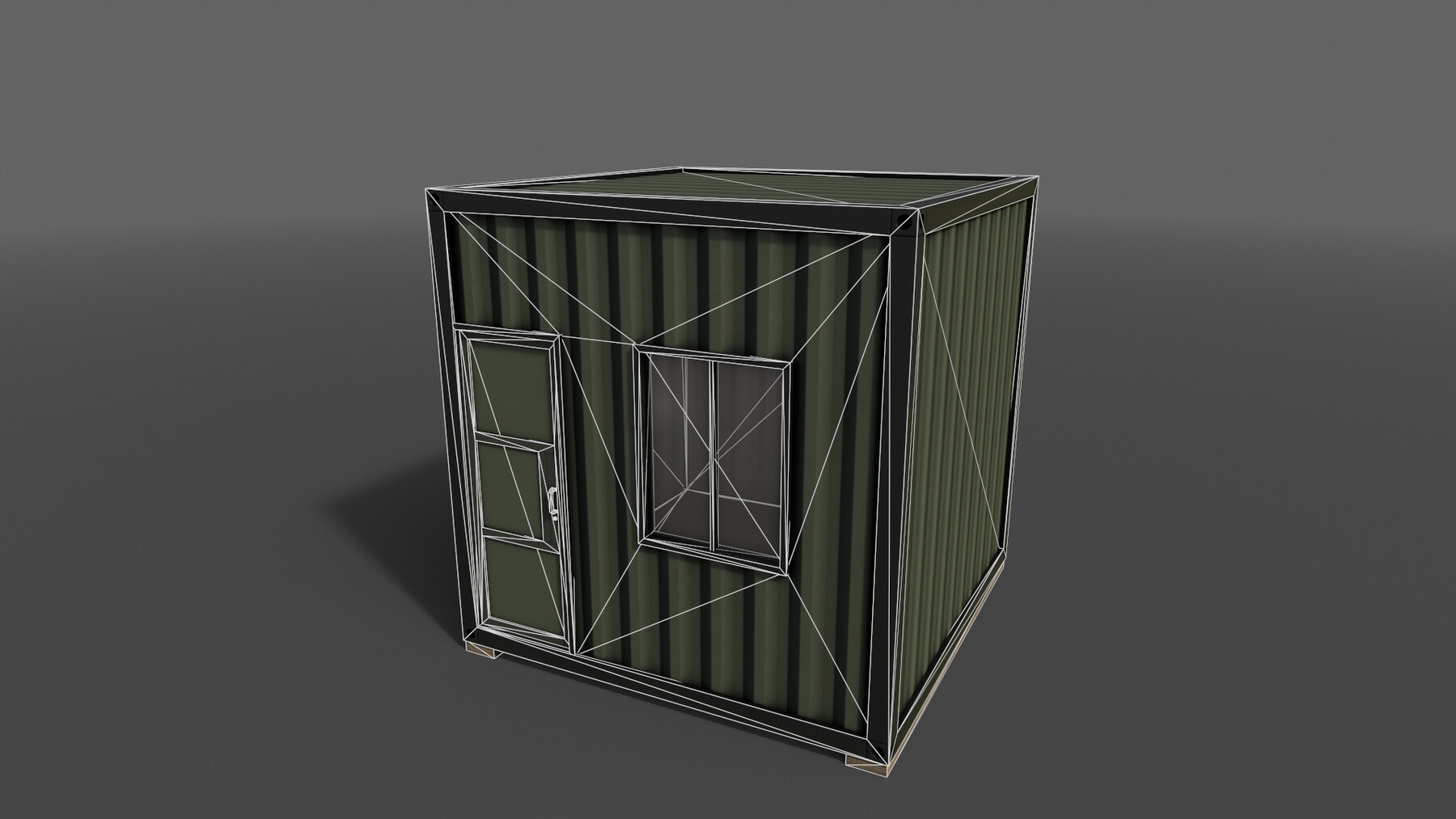 ArtStation - PBR Container House AA V1 | Game Assets