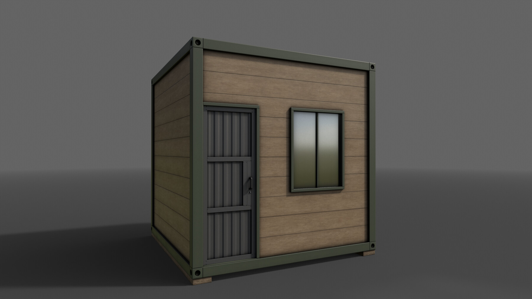 ArtStation - PBR Container House AC V1 | Game Assets