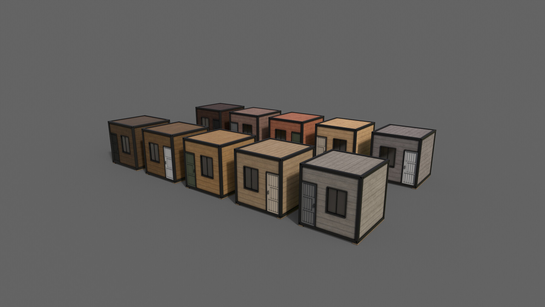 ArtStation - PBR Container House AC V1 | Game Assets