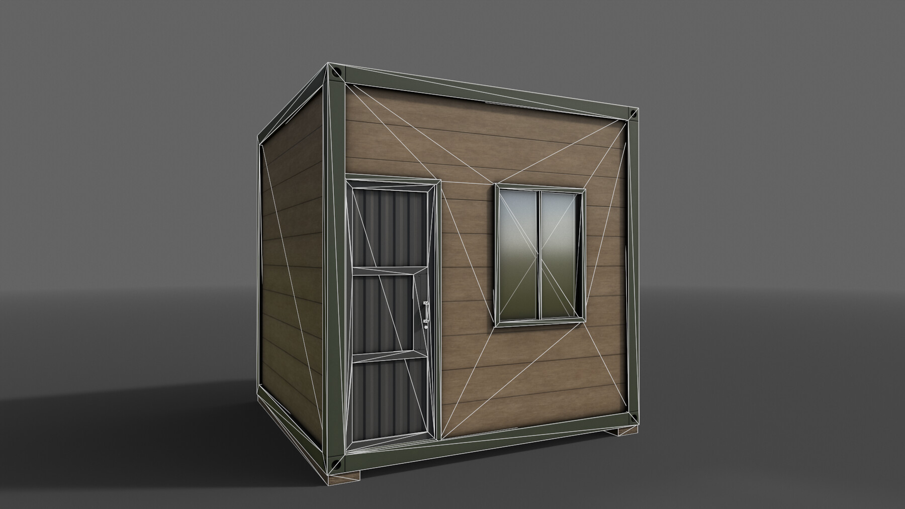 ArtStation - PBR Container House AC V1 | Game Assets