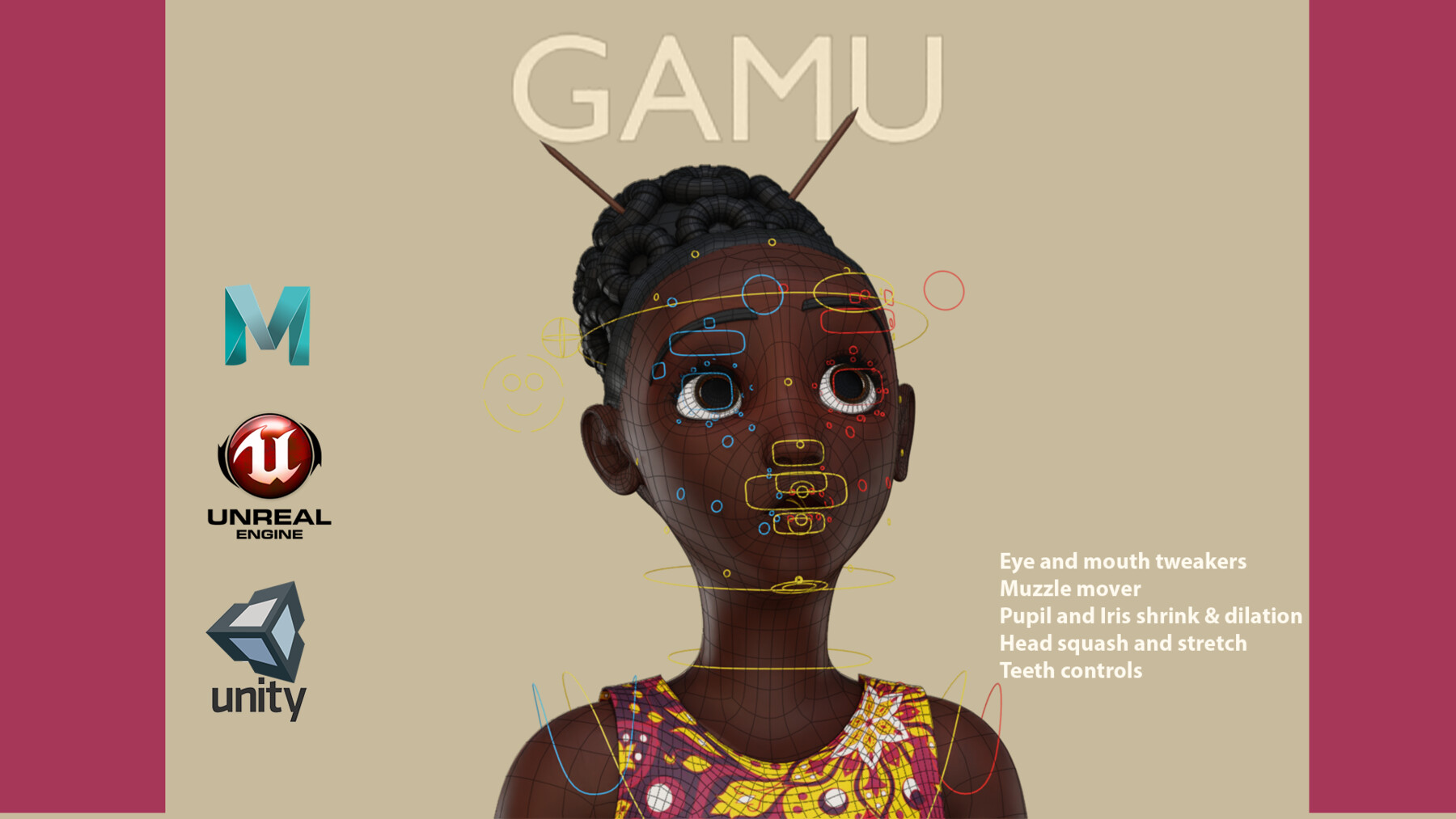 ArtStation - GAMU RIG MAYA VERSION | Game Assets