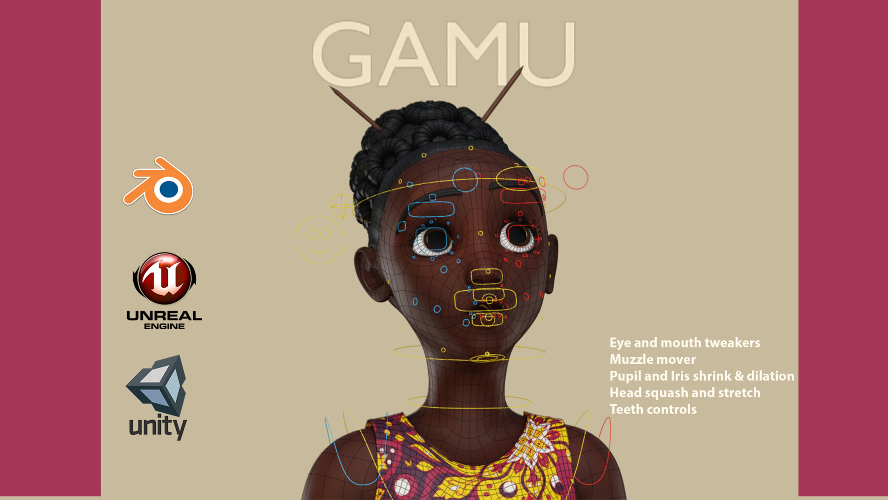 ArtStation - GAMU RIG BLENDER VERSION | Game Assets