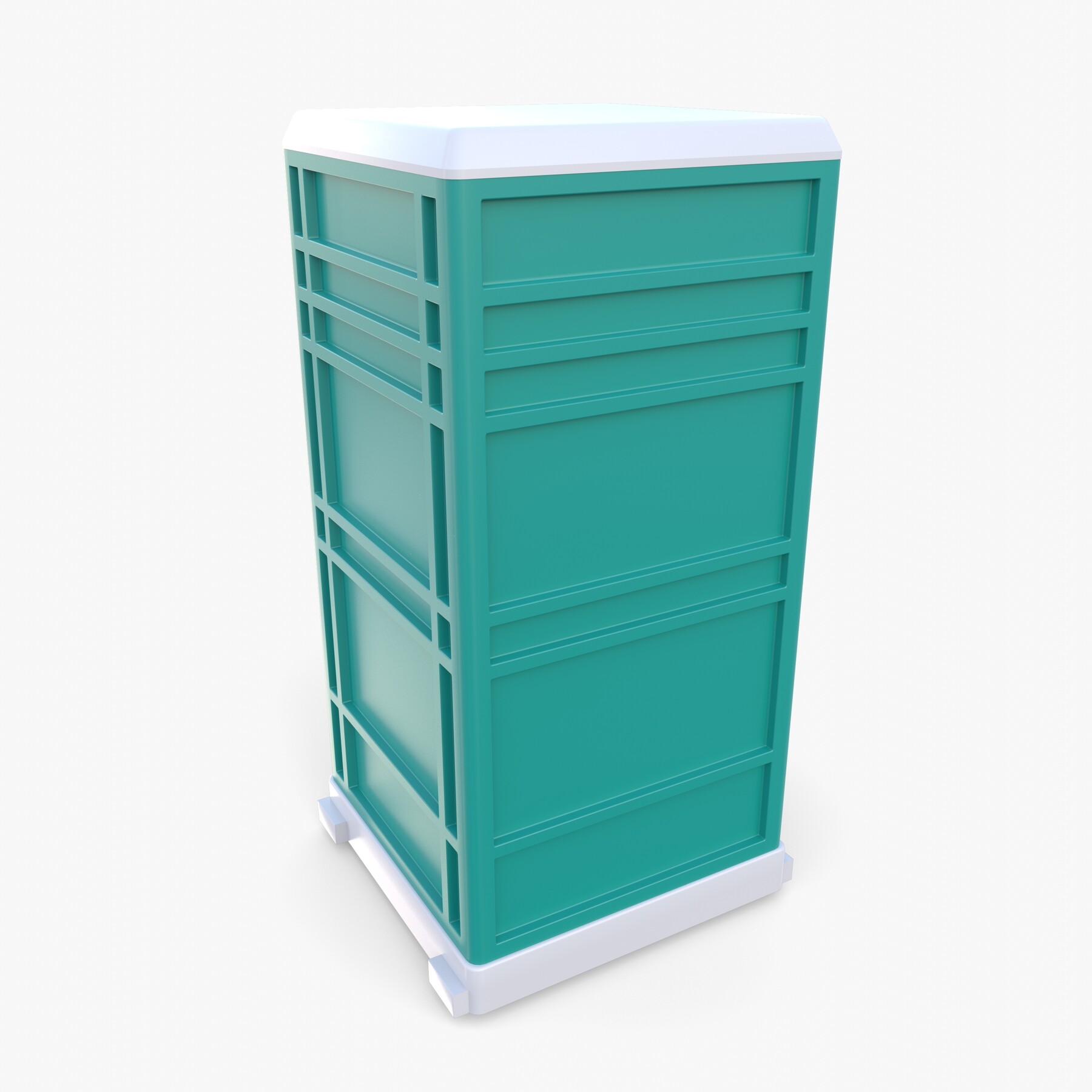 ArtStation - Portable toilet v2 | Game Assets