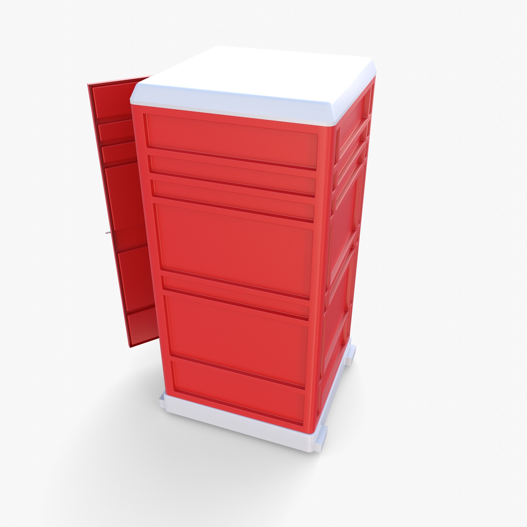 ArtStation - Portable toilet v3 | Game Assets