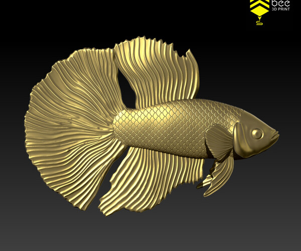ArtStation - Betta Fish - Ready for 3D print | Resources