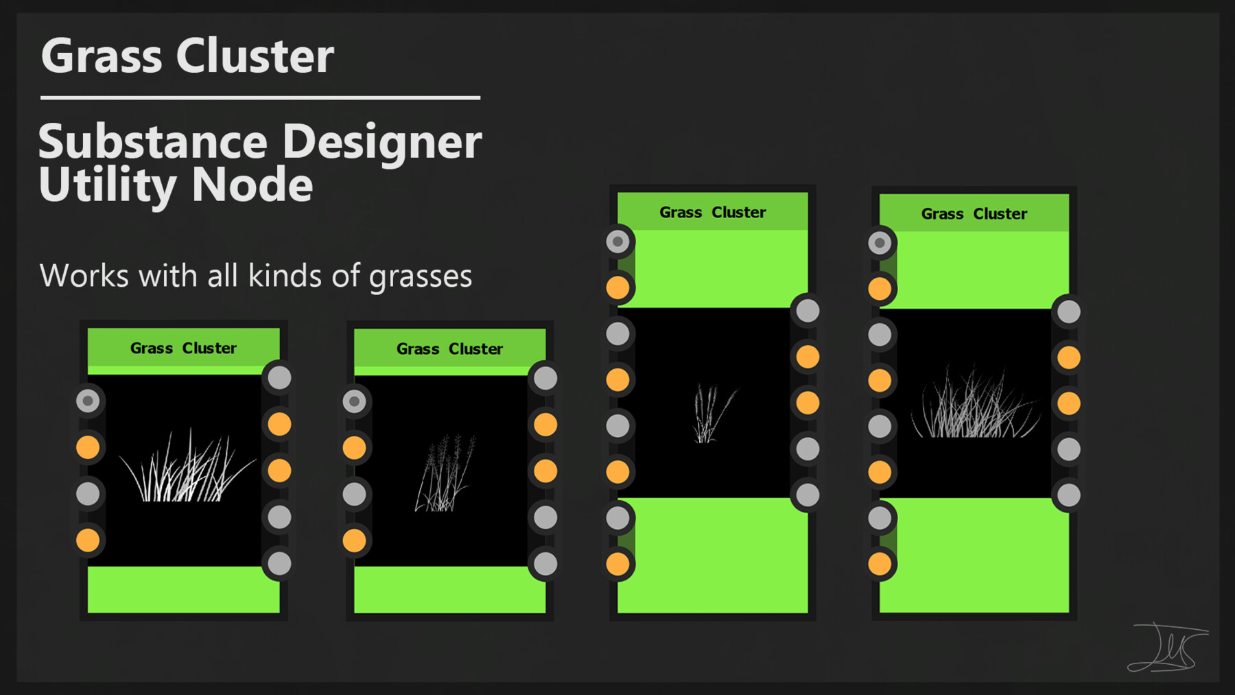 Artstation Grass Cluster Substance Designer Utility Node Resources