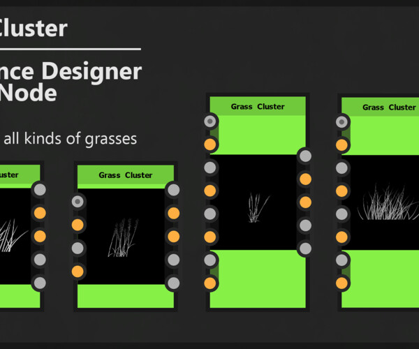 ArtStation - Grass Cluster - Substance Designer Utility Node | Resources