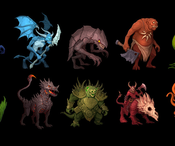 ArtStation - Fantasy Army Characters pack2 | Game Assets