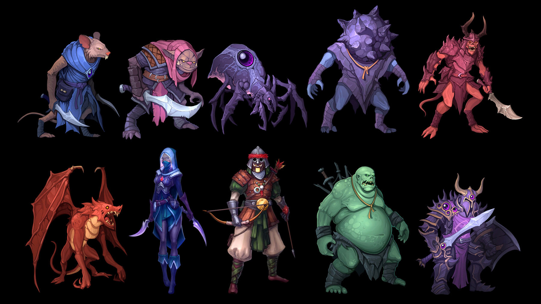ArtStation - Fantasy Army Characters pack2 | Game Assets